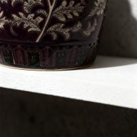 China Ceramic Jars Black Floral Pet Urn OEM Wholesale for sale