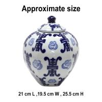 China Ceramic Jars Traditional Chinese Motif Pet Urn Bulk Supply for sale
