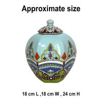 China Ceramic Jars Colorful Pattern Pet Urn OEM Wholesale for sale