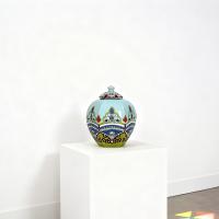 China Ceramic Jars Colorful Pattern Pet Urn OEM Wholesale for sale