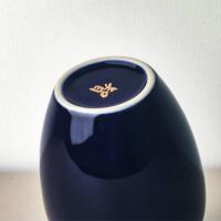 China Ceramic Jars Navy Blue Glossy Tea Storage Canister for sale