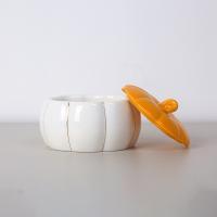 China Ceramic Jars Cute Pumpkin Jar for Candy Snacks for sale