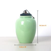 China Mint Green Storage Canister Ceramic Jars with Lid Wholesale for sale