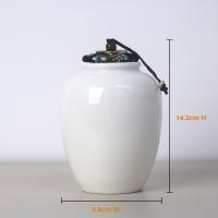 China White Glossy Storage Canister Ceramic Jars Bulk Supply for sale