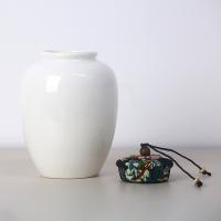 China White Glossy Storage Canister Ceramic Jars Bulk Supply for sale
