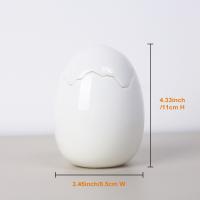 China Modern Home Decor Egg Canister Ceramic Jars ODM for sale