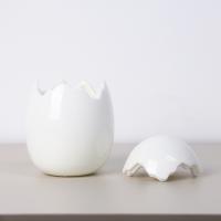 China Modern Home Decor Egg Canister Ceramic Jars ODM for sale