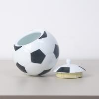 China Ceramic Jars Football Design Jar for Candy Snacks for sale