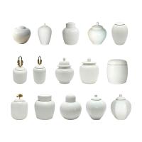 China Decorative Classic Blue White Porcelain Funeral Urn For Human Ashes Wholesale for sale