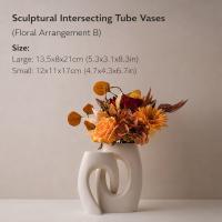 China Intersecting Tube Vase Set for Modern Home Decor for sale