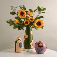 China Handpainted Ceramic Vase Set for Modern Interiors for sale
