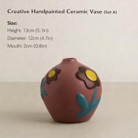 China Handpainted Ceramic Vase Set for Modern Interiors for sale