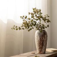 China Decorative Wabi Sabi Vase in Earth Tone Finish for sale