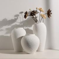 China Textured Ceramic Vase Set for Contemporary Interiors for sale