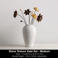China Textured Ceramic Vase Set for Contemporary Interiors for sale