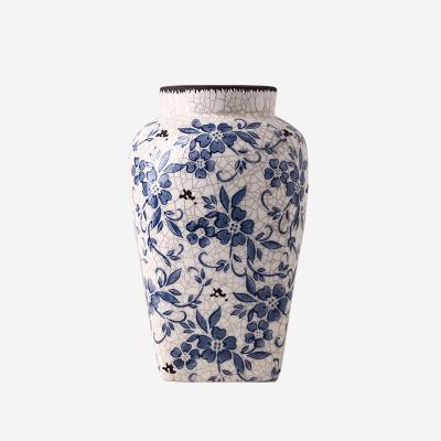 China Rustic Ceramic Vase Set with Wabi-Sabi Texture for sale
