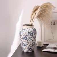 China Rustic Ceramic Vase Set with Wabi-Sabi Texture for sale