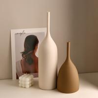 China Sandblasted Decorative Vase with Sculptural Shape for sale
