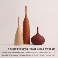 China Sandblasted Decorative Vase with Sculptural Shape for sale