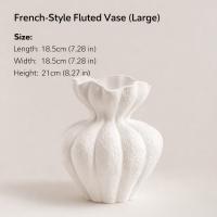 China French Style Fluted Vase for Elegant Home Decor for sale