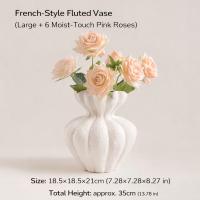 China French Style Fluted Vase for Elegant Home Decor for sale