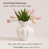 China French Style Fluted Vase for Elegant Home Decor for sale