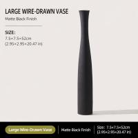 China Minimalist Wire-Drawn Vase for Modern Home Decor for sale