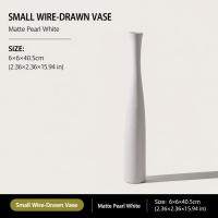 China Minimalist Wire-Drawn Vase for Modern Home Decor for sale