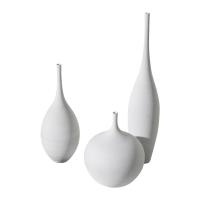 China Minimalist Ceramic Vase Collection in Black and White for sale