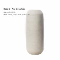 China Minimalist Ceramic Vase Collection in Black and White for sale