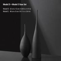 China Minimalist Ceramic Vase Collection in Black and White for sale