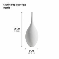 China Minimalist Ceramic Vase Collection in Black and White for sale