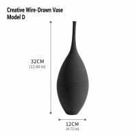 China Minimalist Ceramic Vase Collection in Black and White for sale