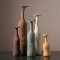 China Handmade Style Ceramic Vase with Sculptural Form for sale
