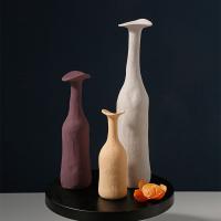 China Handmade Style Ceramic Vase with Sculptural Form for sale