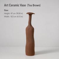 China Handmade Style Ceramic Vase with Sculptural Form for sale