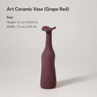 China Handmade Style Ceramic Vase with Sculptural Form for sale
