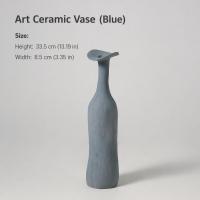 China Handmade Style Ceramic Vase with Sculptural Form for sale