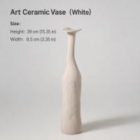 China Handmade Style Ceramic Vase with Sculptural Form for sale