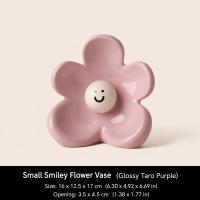 China Colorful Smiley Flower Vase Set for Desktop Decor for sale