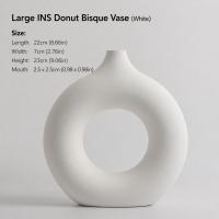 China Modern Abstract Vase Set in Matte White and Silver for sale