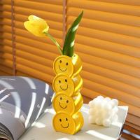China Smiley Stack Vase for Modern Desktop Styling for sale