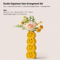 China Smiley Stack Vase for Modern Desktop Styling for sale