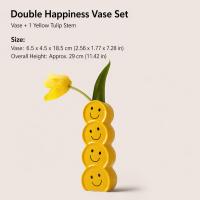 China Smiley Stack Vase for Modern Desktop Styling for sale