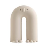 China Sculptural Ceramic Face Vase for Minimalist Interiors for sale