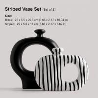 China Sculptural Ceramic Decor Collection in Black and White for sale