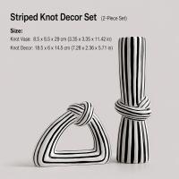 China Sculptural Ceramic Decor Collection in Black and White for sale