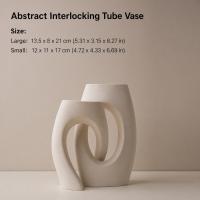 China Abstract Interlocking Vase Set for Modern Home Decor for sale