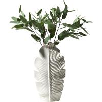 China Nordic Leaf Vase for Modern Home Decor for sale