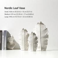 China Nordic Leaf Vase for Modern Home Decor for sale